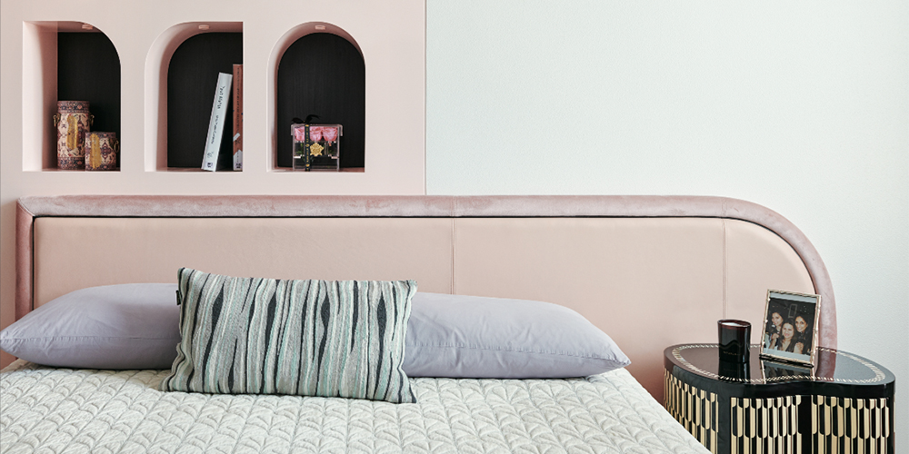 A balance of soft femininity and refined contemporary, this abode by ...