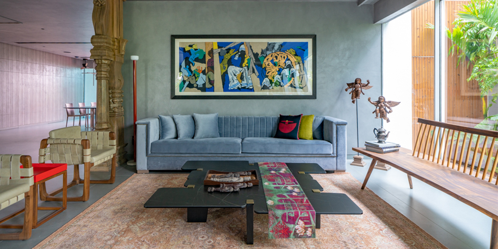 A weekend home by Aamir and Hameeda Sharma in Hyderabad