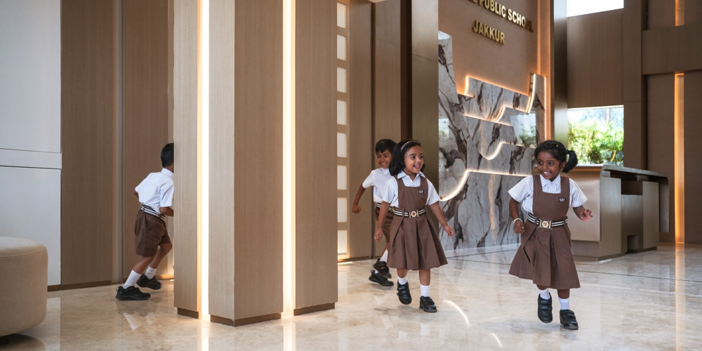 Atelier Astil crafts a primary school lobby where aspirations take ...