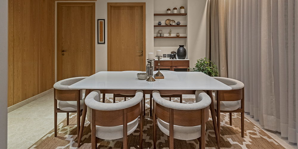 Inside a harnessed home in Faridabad by UnBox Design