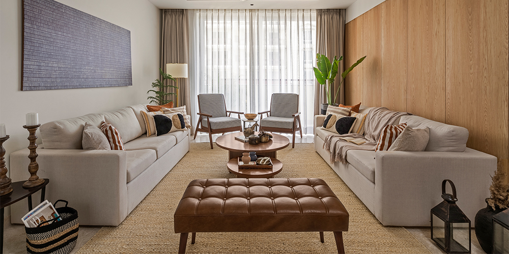 Inside a harnessed home in Faridabad by UnBox Design