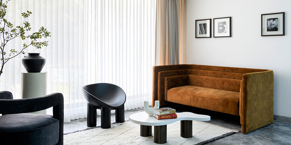 A gallery of statement furniture is Kerala home by Humming Tree