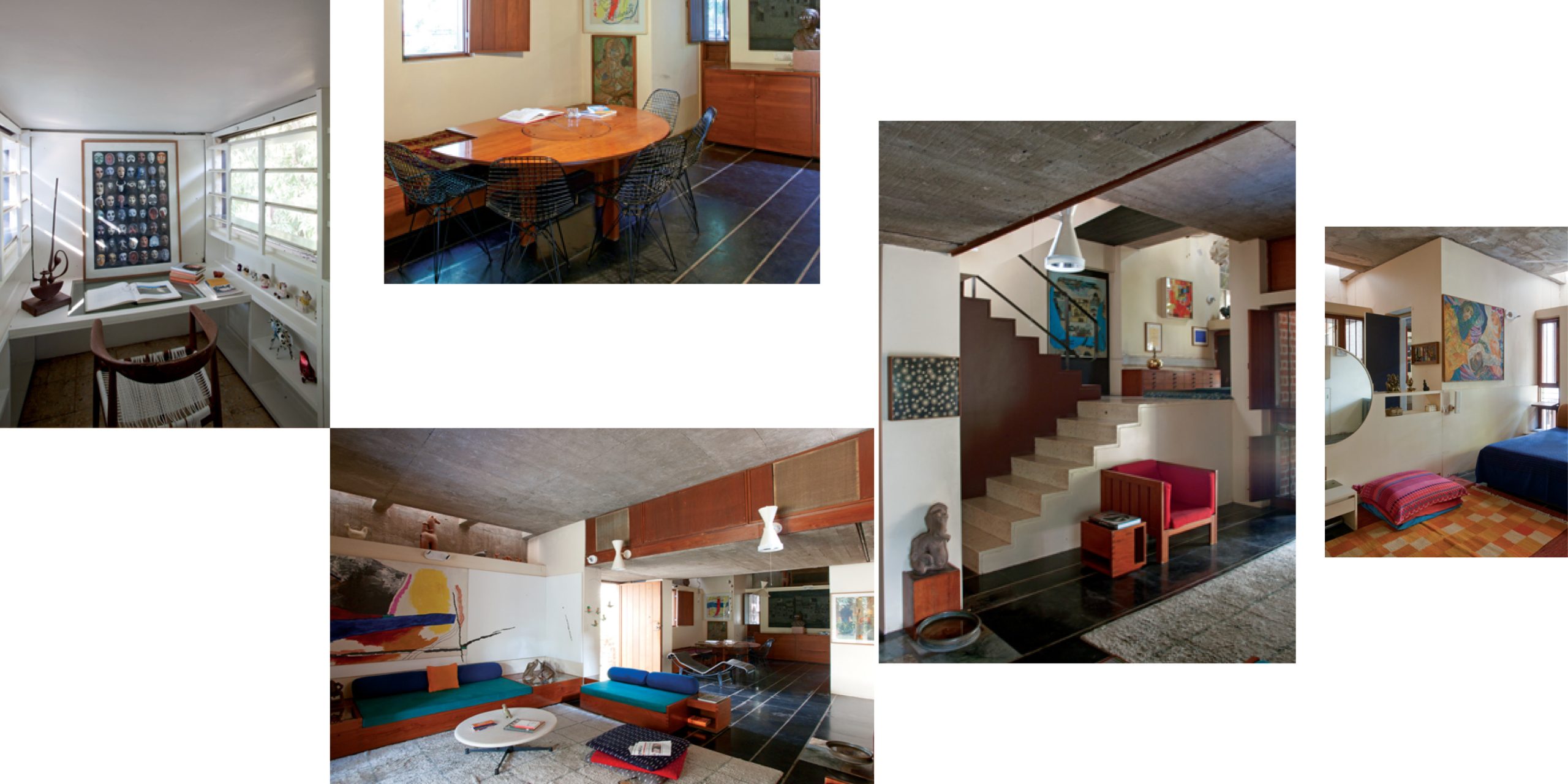 BV Doshi's home Kamala House is beautifully simplistic
