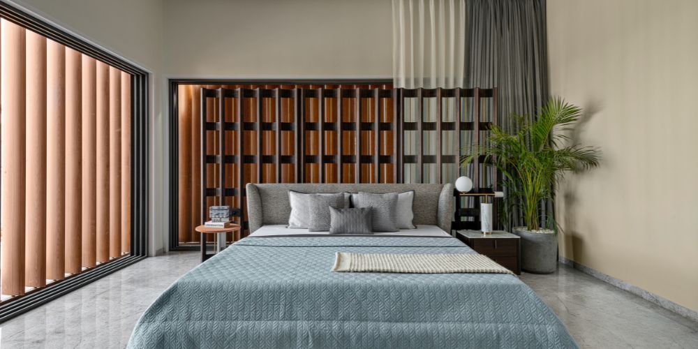 Japanese ingenuity meets pops of colour in a Gujarat bungalow by P&D ...