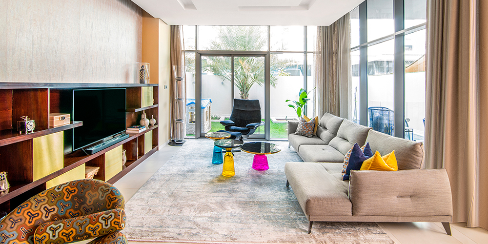 P S Design's Priyanka and Piyush Mehra reveal a poolside home in Dubai ...
