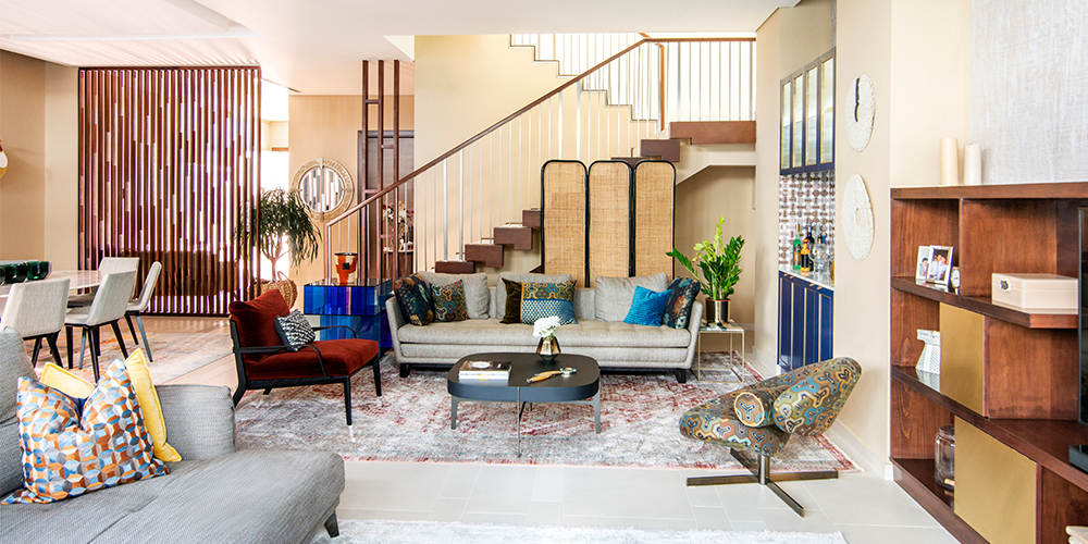 P S Design's Priyanka and Piyush Mehra reveal a poolside home in Dubai ...