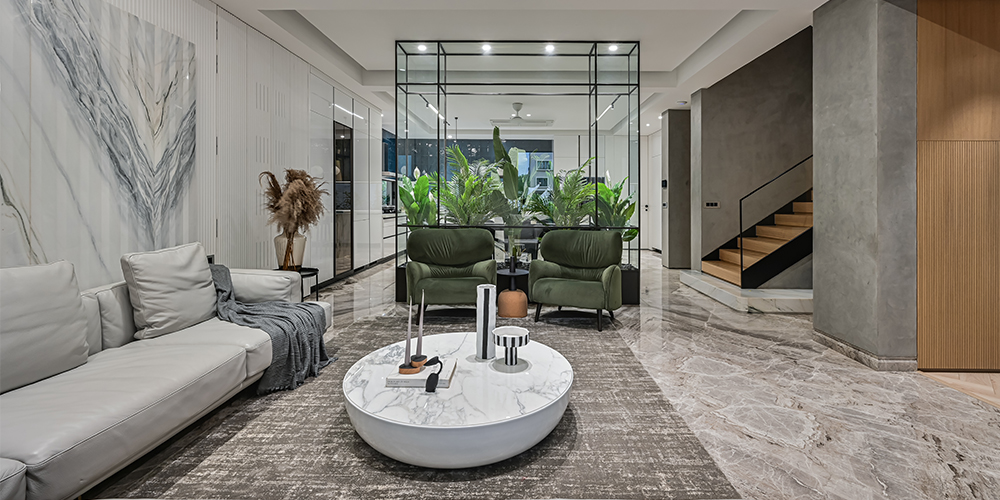 Modern Surat home crafted by Vani Bhutani Designs