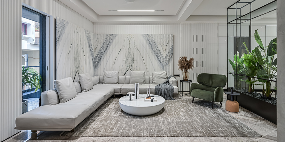 Modern Surat home crafted by Vani Bhutani Designs