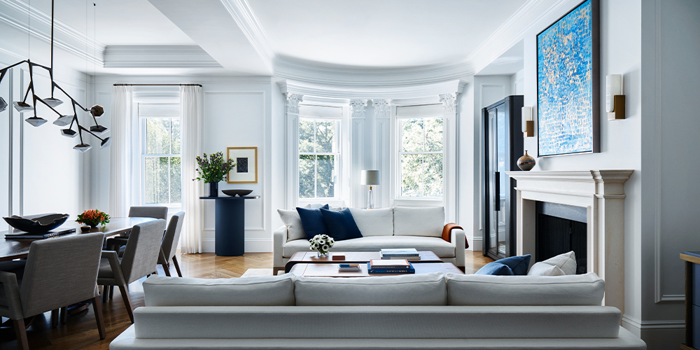 This Boston home by Nicole Hogarty Designs celebrates the owner's style