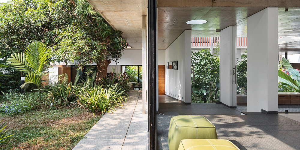 Laterite takes centre stage in this Kerala home by LIJO.RENY.architects