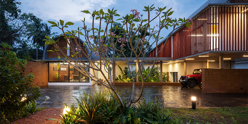 Laterite takes centre stage in this Kerala home by LIJO.RENY.architects
