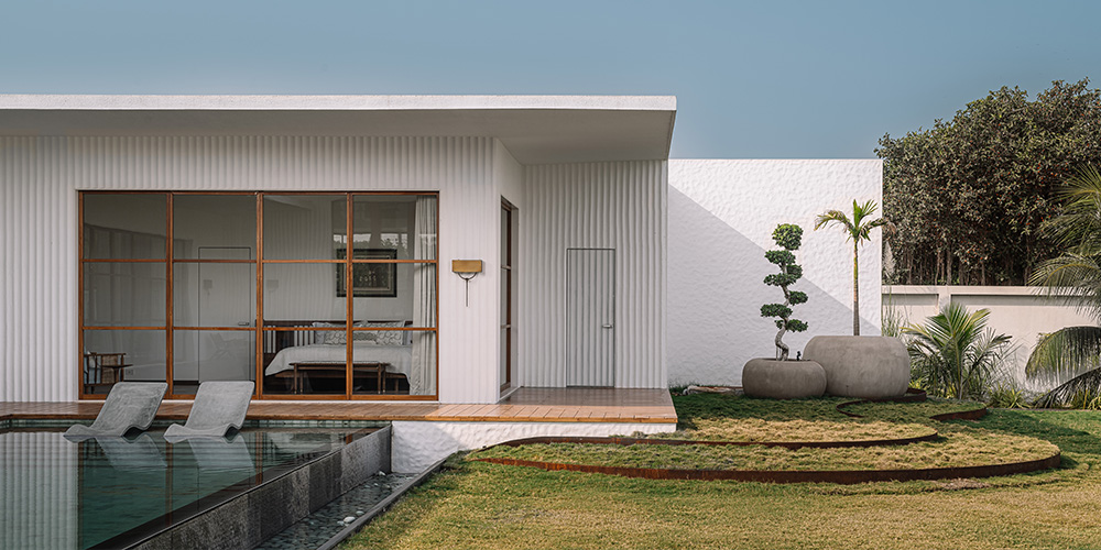 This Porbandar home by Dipen Gada and Associates is inspired by the sea