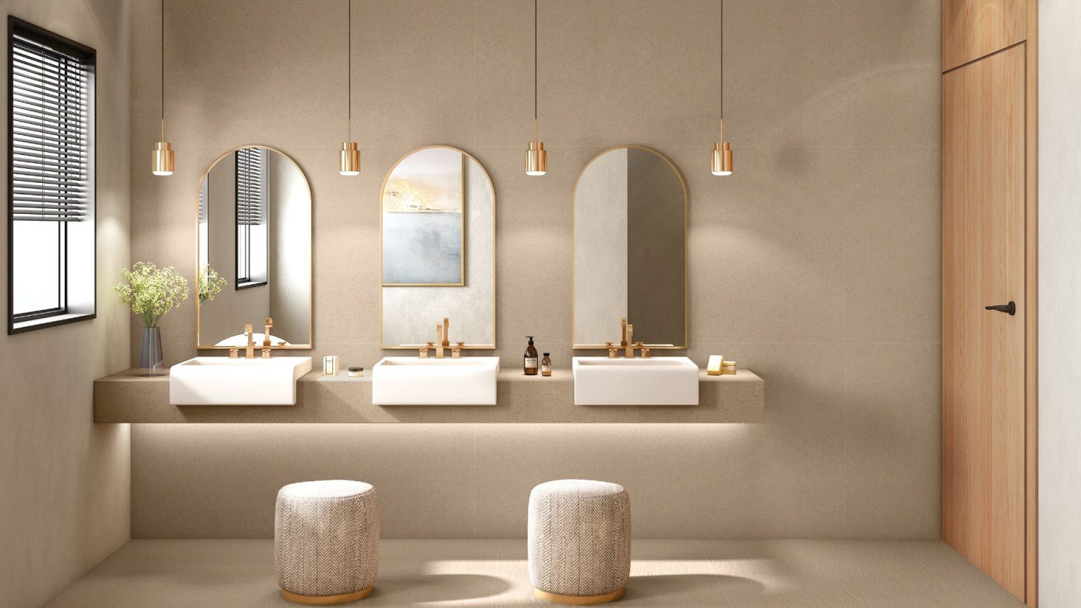 Simpolo crafts durable bathroom designs - Elle Decor