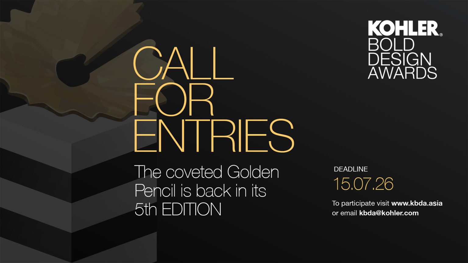 Kohler Bold Design Awards, KBDA 2026, returns to witness and honour the ...